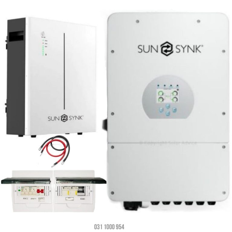 Sunsynk 8kWh Hybrid Inverter Kit Sunsynk 10.65kWh LifePo4 Battery ...